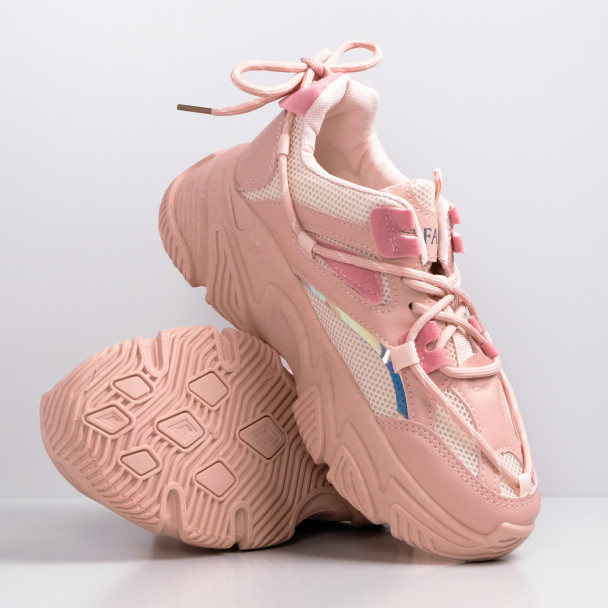 Pantofi sport cu platforma negri de dama cu pietre și din materiale pe ...